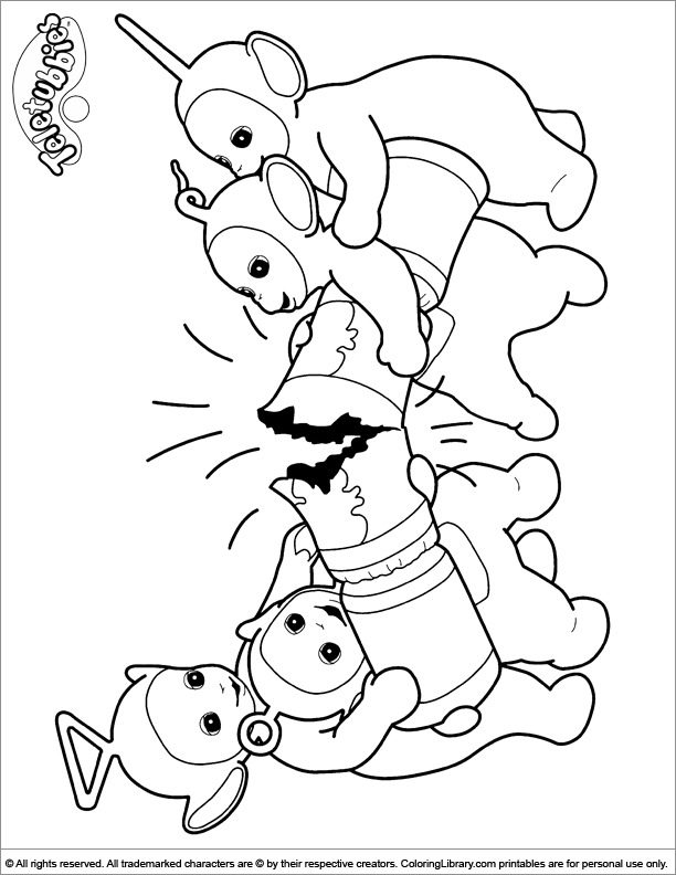 Teletubbies Colouring Book Coloring Library